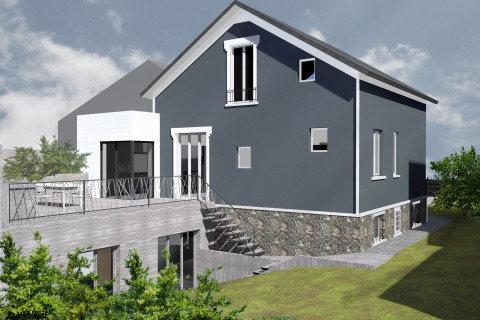 PALIER - Extension d'une maison, par ATELIER FLORENCE GAUDIN